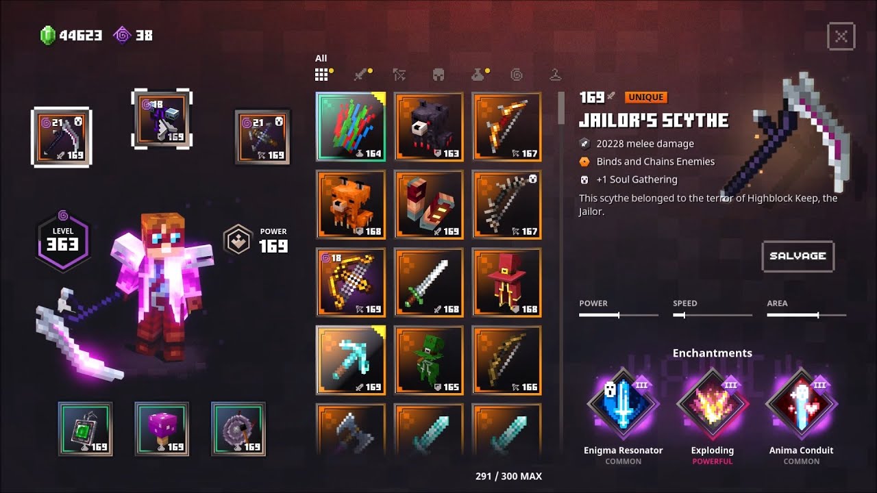 Minecraft Dungeons Jailor's Scythe Soul Build - YouTube