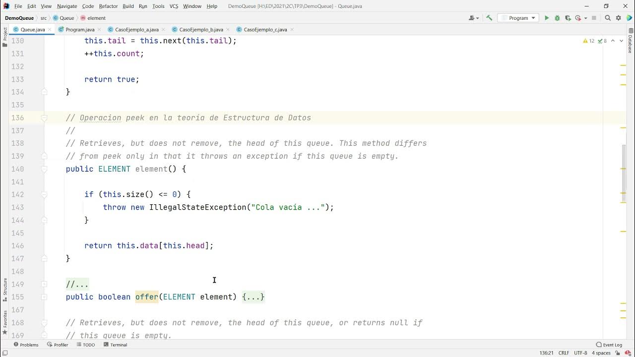 Estructura de Datos - Queue - Cola - Código en Java - YouTube