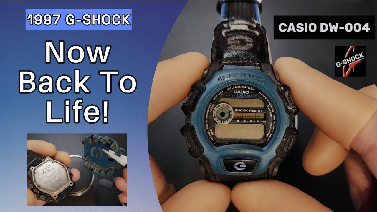 Vintage G-Shock 1997 DW-004 Brought Back to Life! - YouTube