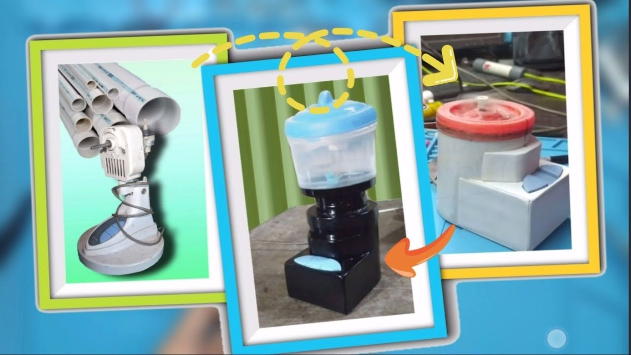 Ide kreatif dari barang bekas | Cara membuat blender mixer dari dinamo ...
