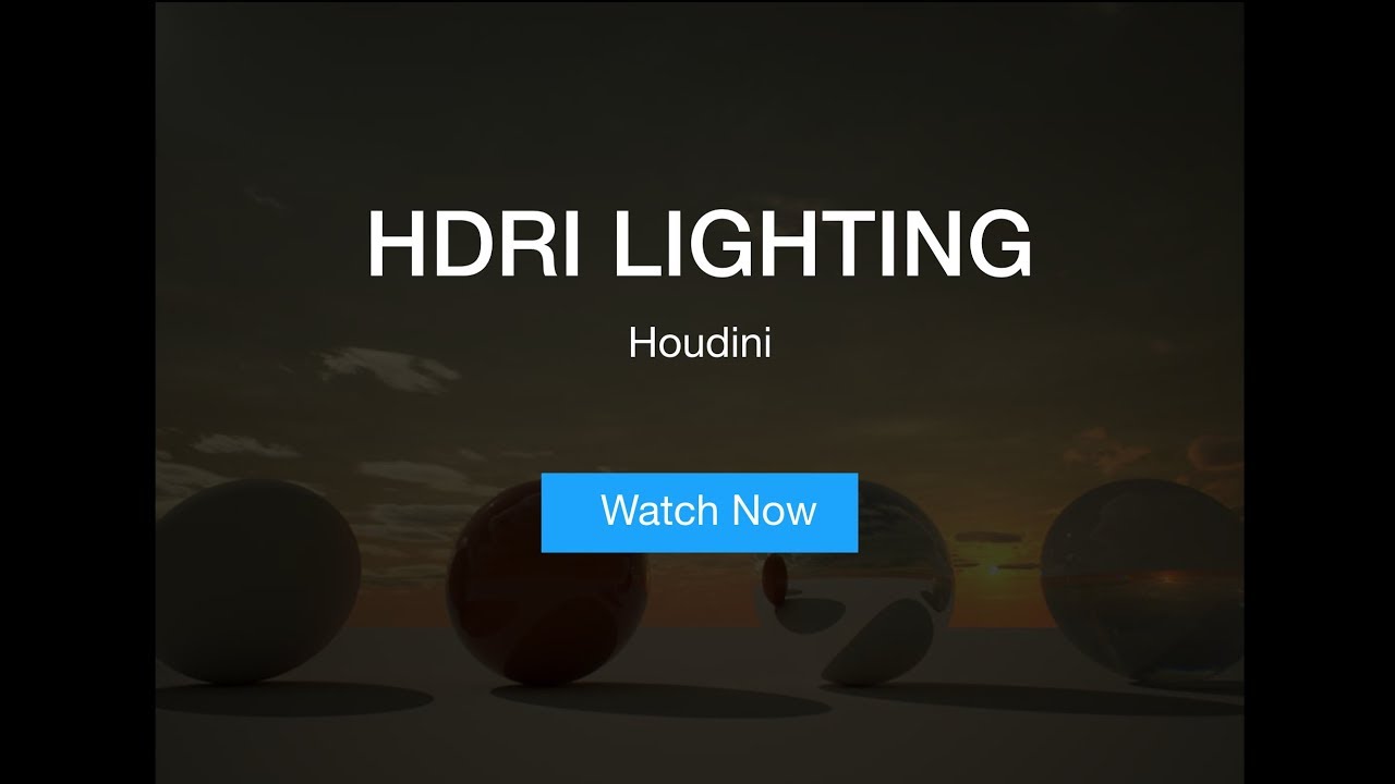 HDRI lighting in houdini - YouTube
