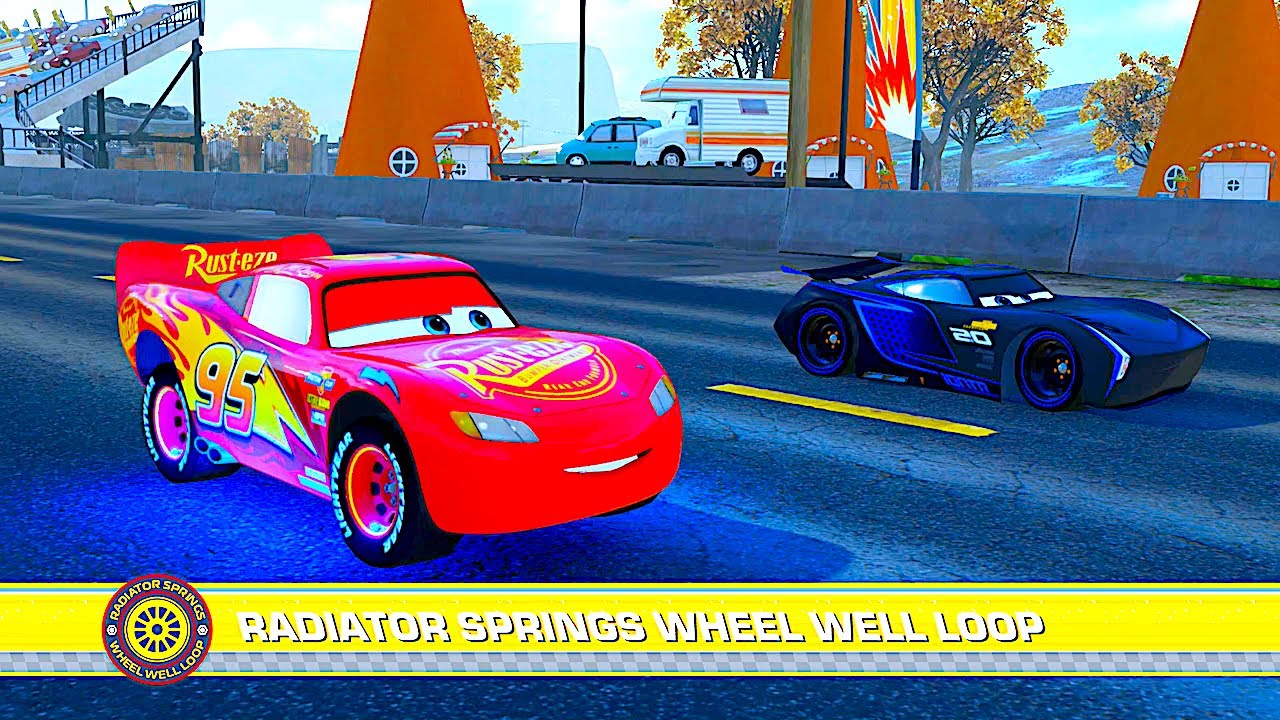 Cars 3 Driven to Win Lightning McQueen | Radiator Springs Loop | Battle ...