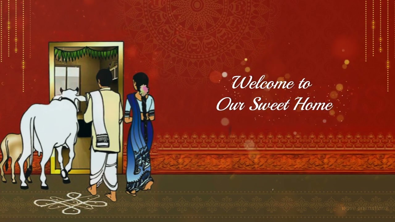 House Warming Ceremony Invitation Video | Gruha pravesam Invitation ...