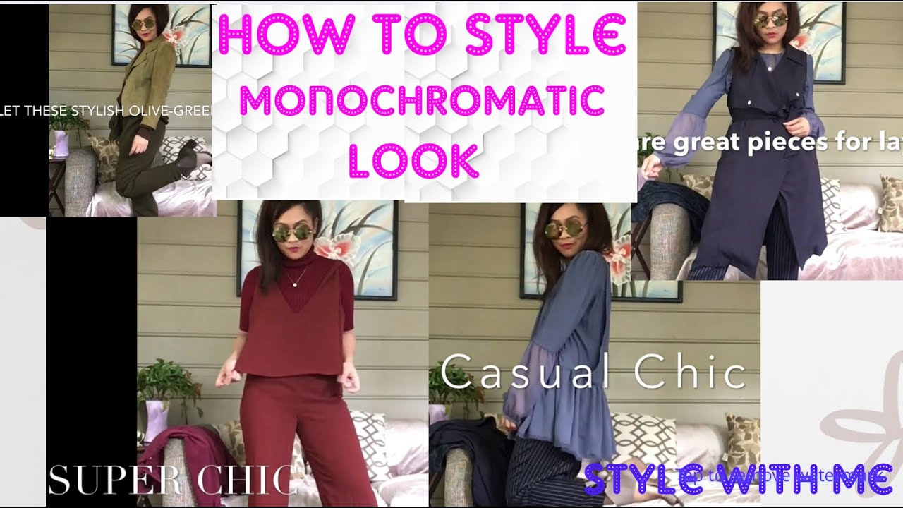 HOW TO STYLE MONOCHROMATIC LOOK - YouTube