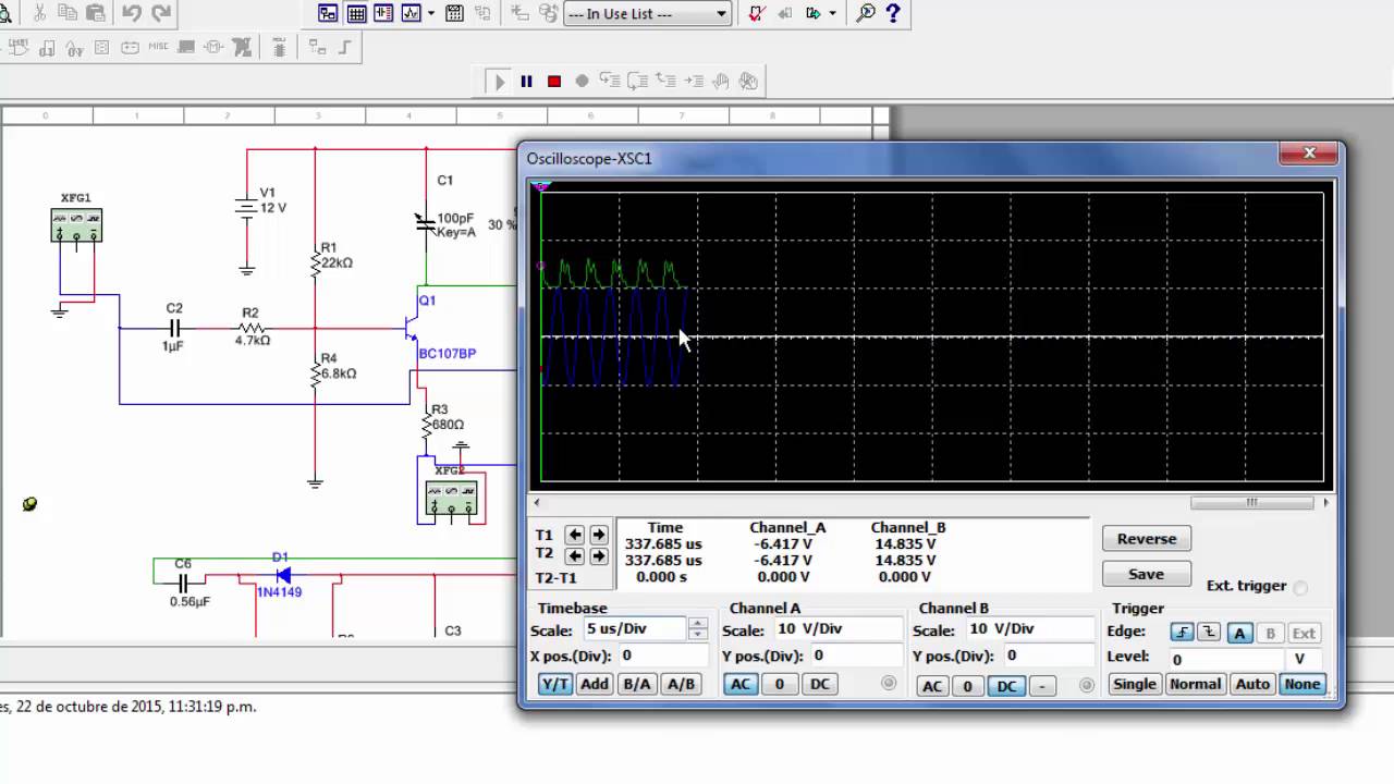 Frecuencia Modulada (FM) Simulada/Fisico - YouTube