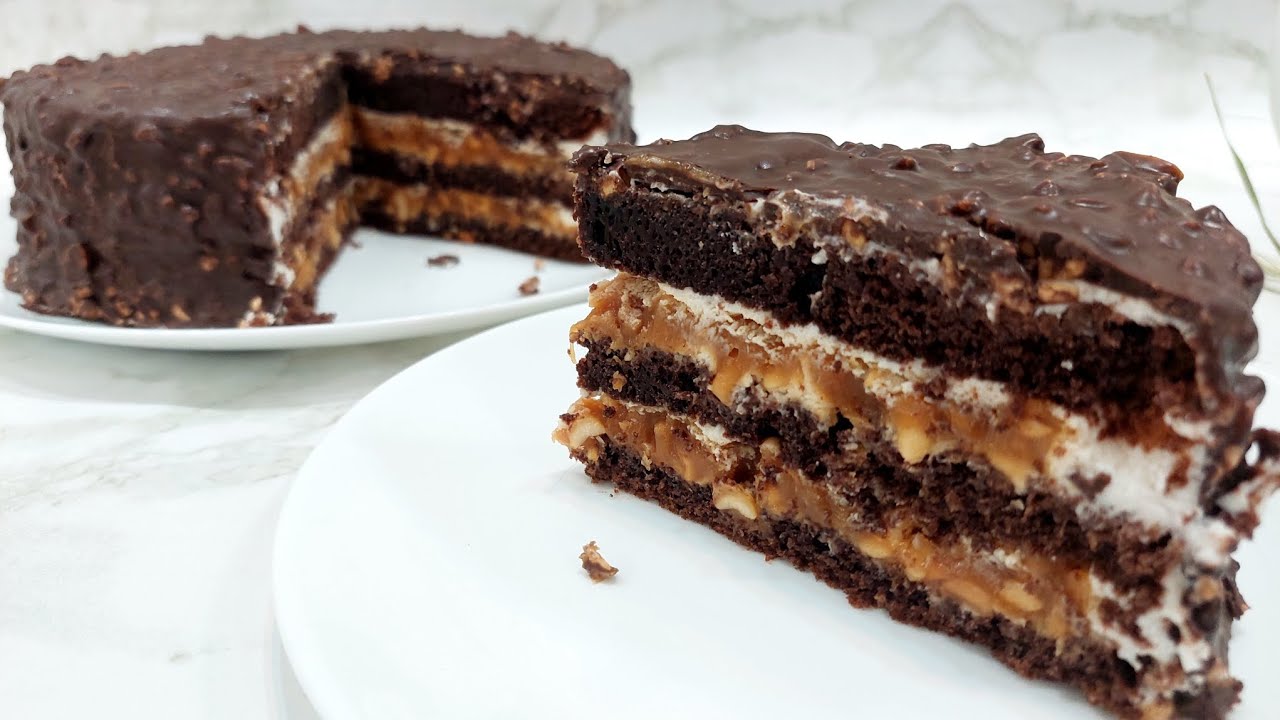 Snickers cake_The best snickers cake recipe that melts in your mouth ...