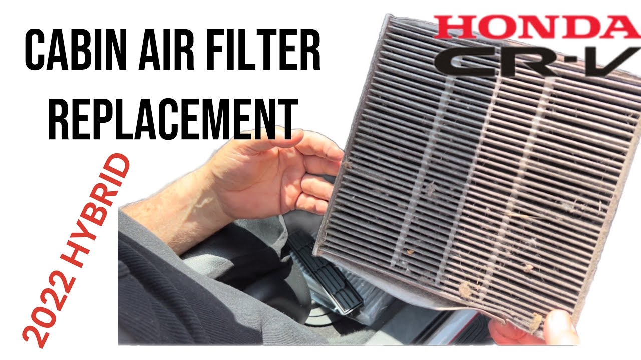 HONDA CR-V HYBRID (2022) CABIN AIR FILTER REPLACEMENT. - YouTube