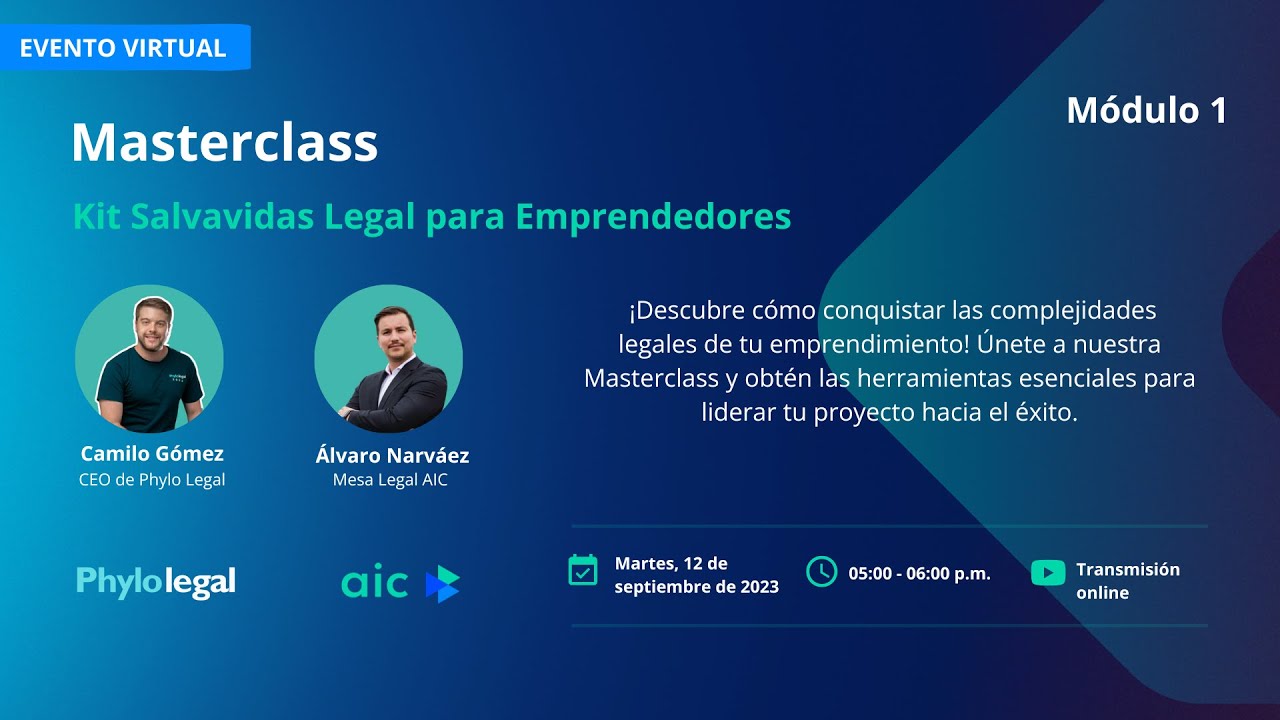 Masterclass Kit Salvavidas Legal para Emprendedores - YouTube