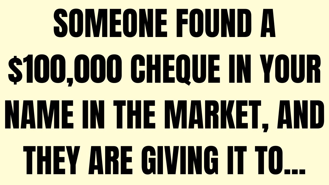 Angels Say : SOMEONE FOUND A $100,000 CHEQUE IN💌 Jesus Message 1111 ...