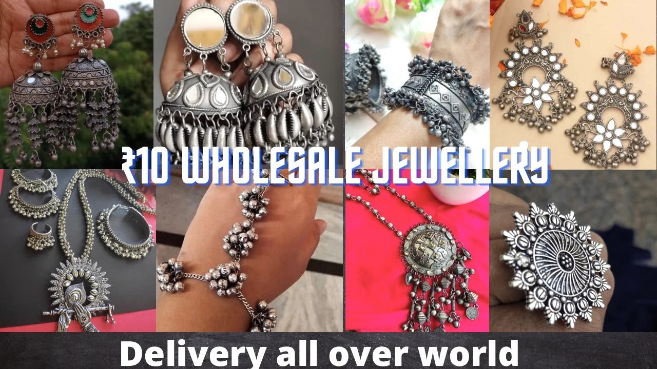 Oxidised Jewellery Wholesale Market in Kolkata | Black Polish Jewellery ...