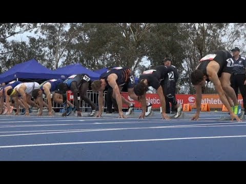 Men’s 100m at Canberra Track Classic 2020 - YouTube