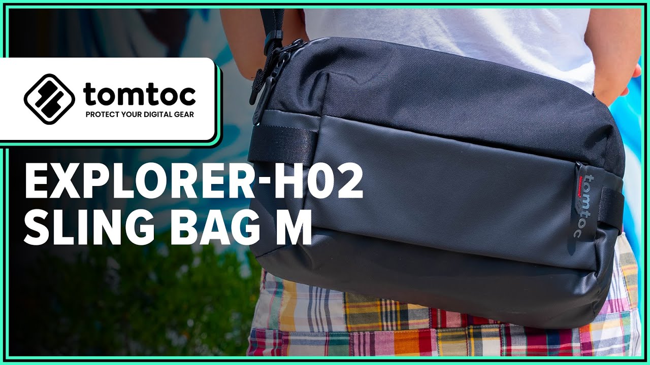 tomtoc Explorer-H02 Sling Bag M Review (2 Weeks of Use) - YouTube