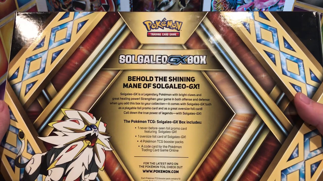Pokémon Solgaleo GX Box Opening!!! - YouTube