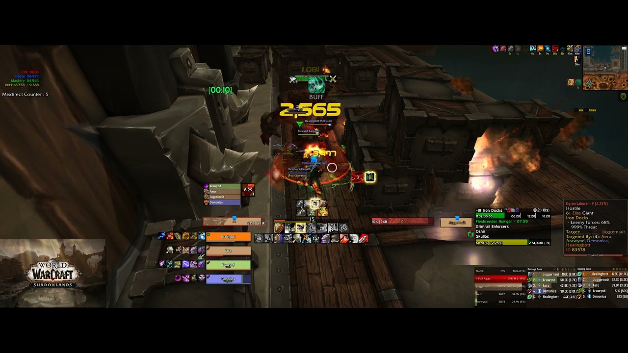 Wow Retail Shadowlands season 4 - Iron Docks - Mythic+19 - Protection ...