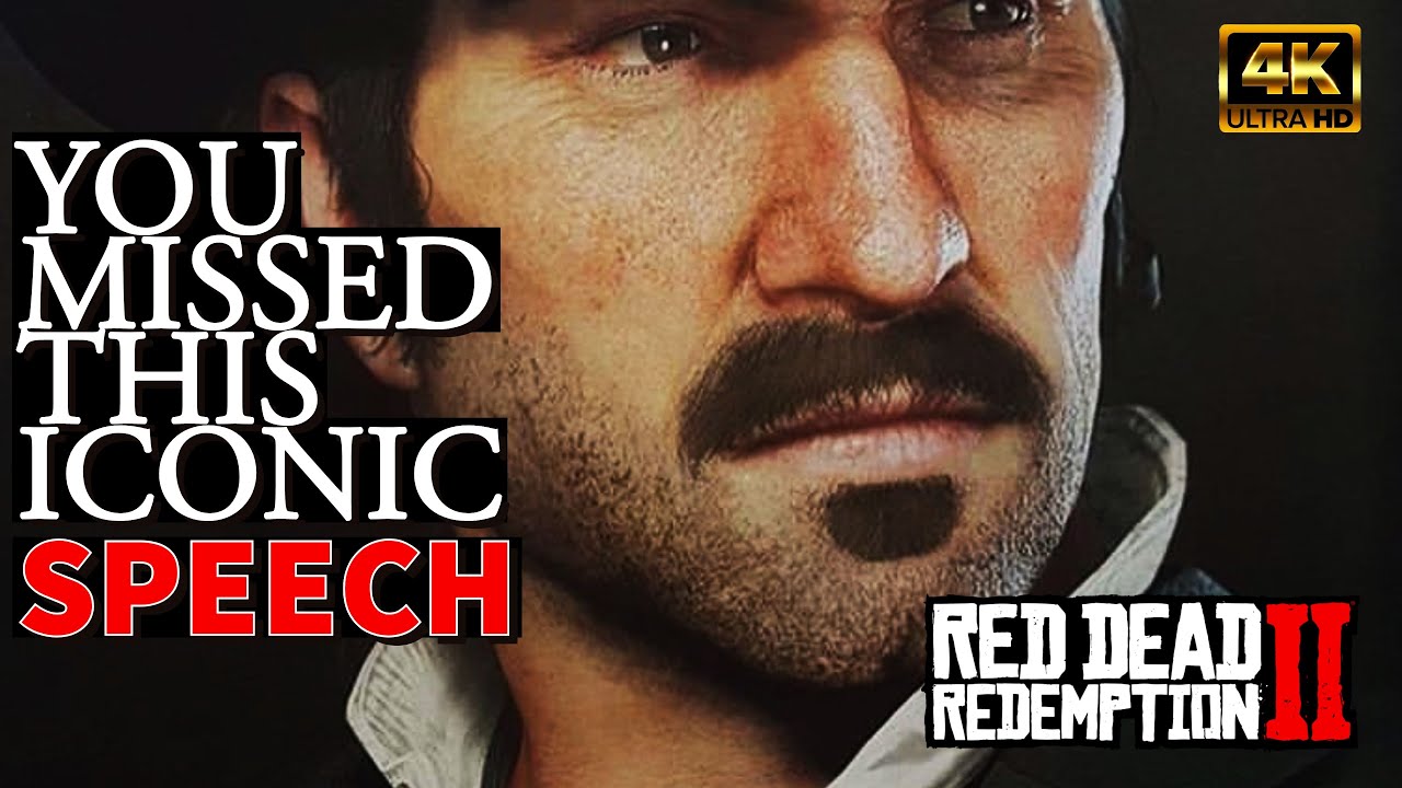 Dutch Van Der Linde in Red Dead Redemption 2 delivers an Iconic SPEECH ...