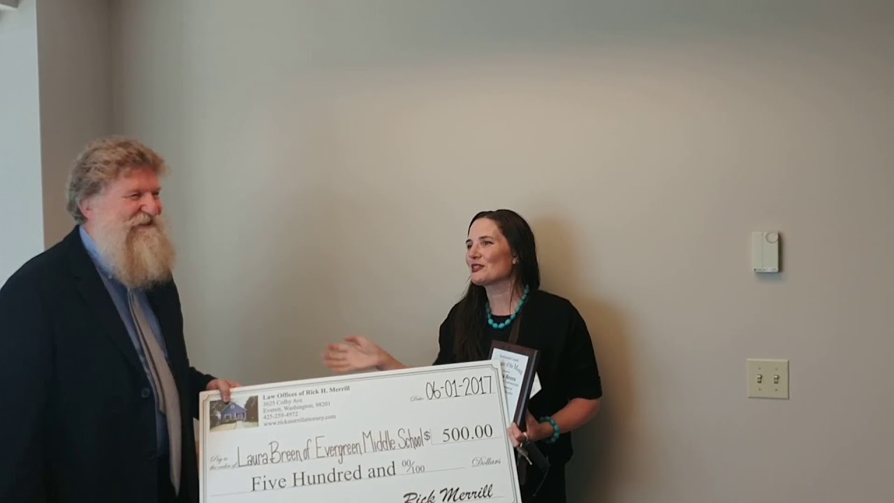 Laura Breen Educator of the Month April 2017 | Attorney Rick Merrill ...