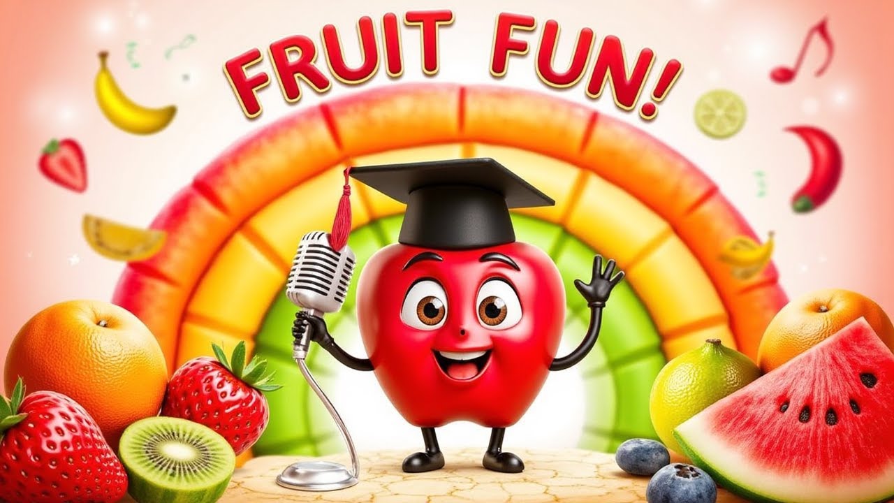 Fruity Fun: A Toddler’s Rhyme for Learning Fruits! Toddler fruit song ...