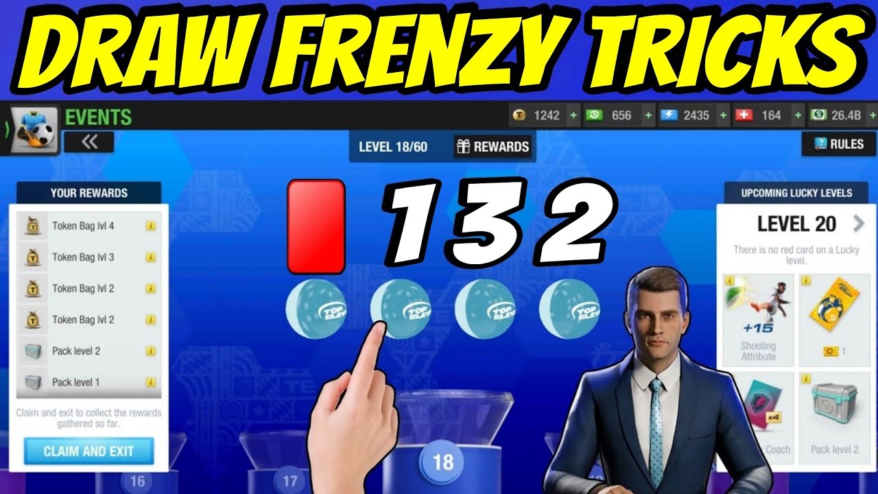 Draw Frenzy Tricks to click the right position in Top Eleven 2025 - YouTube