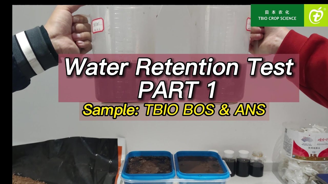 PART1/ TBIO HUMIC ACID WATER RETENTION TEST - YouTube