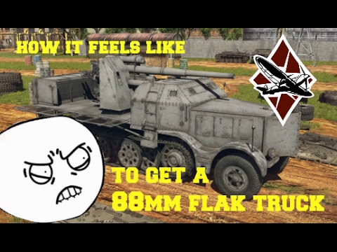 what it feels like to get a 88mm flak truck - YouTube
