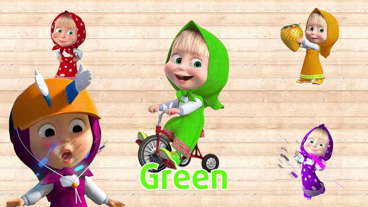 Masha learn colors for kids | masha disney video learn color | masha ...