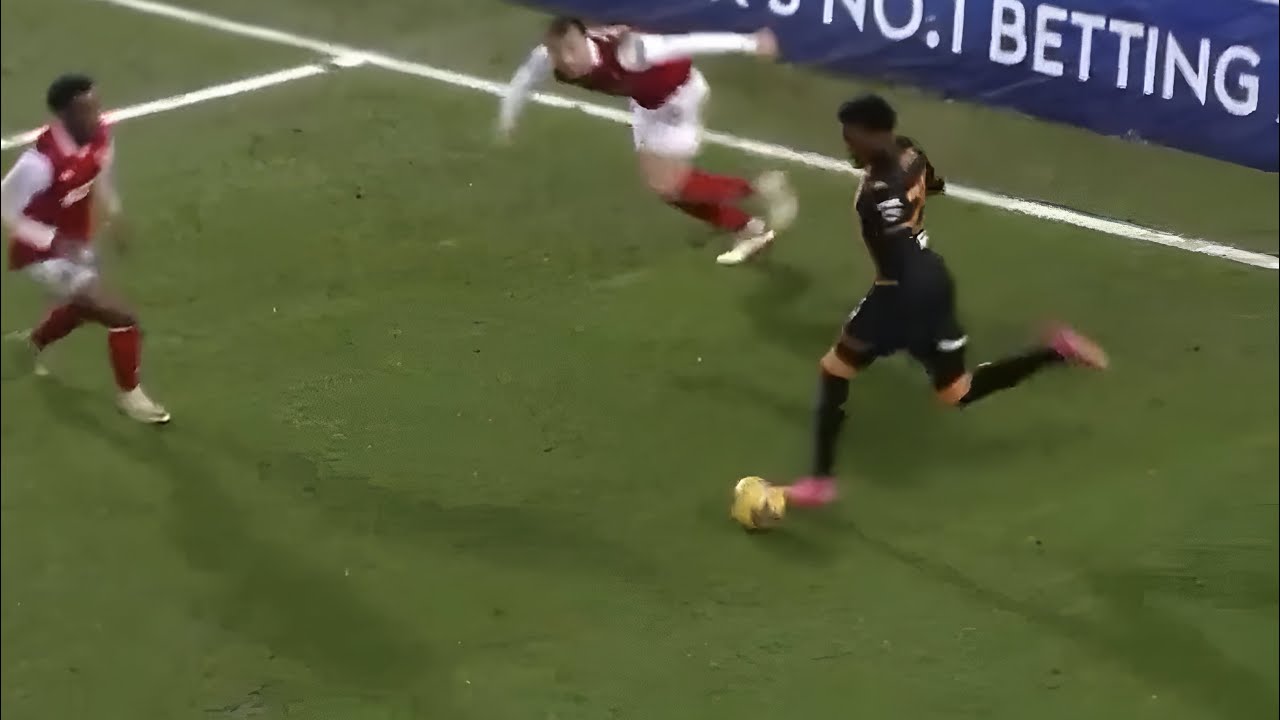 Jaden Philogene vs Rotherham | Rabona Goal😍| 13-02-24 HD - YouTube