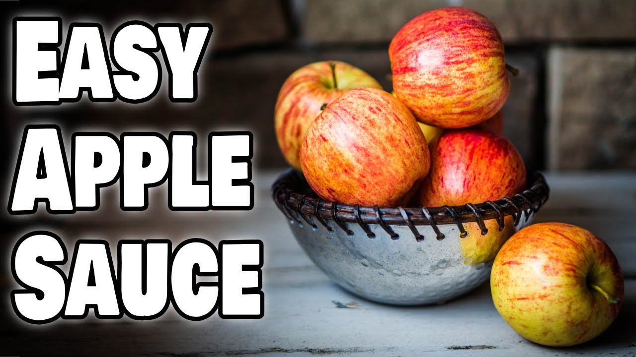 Easy No Sugar Added Applesauce (it tastes amazing!) - YouTube