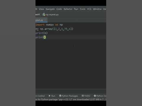 repeat() function of Numpy - YouTube