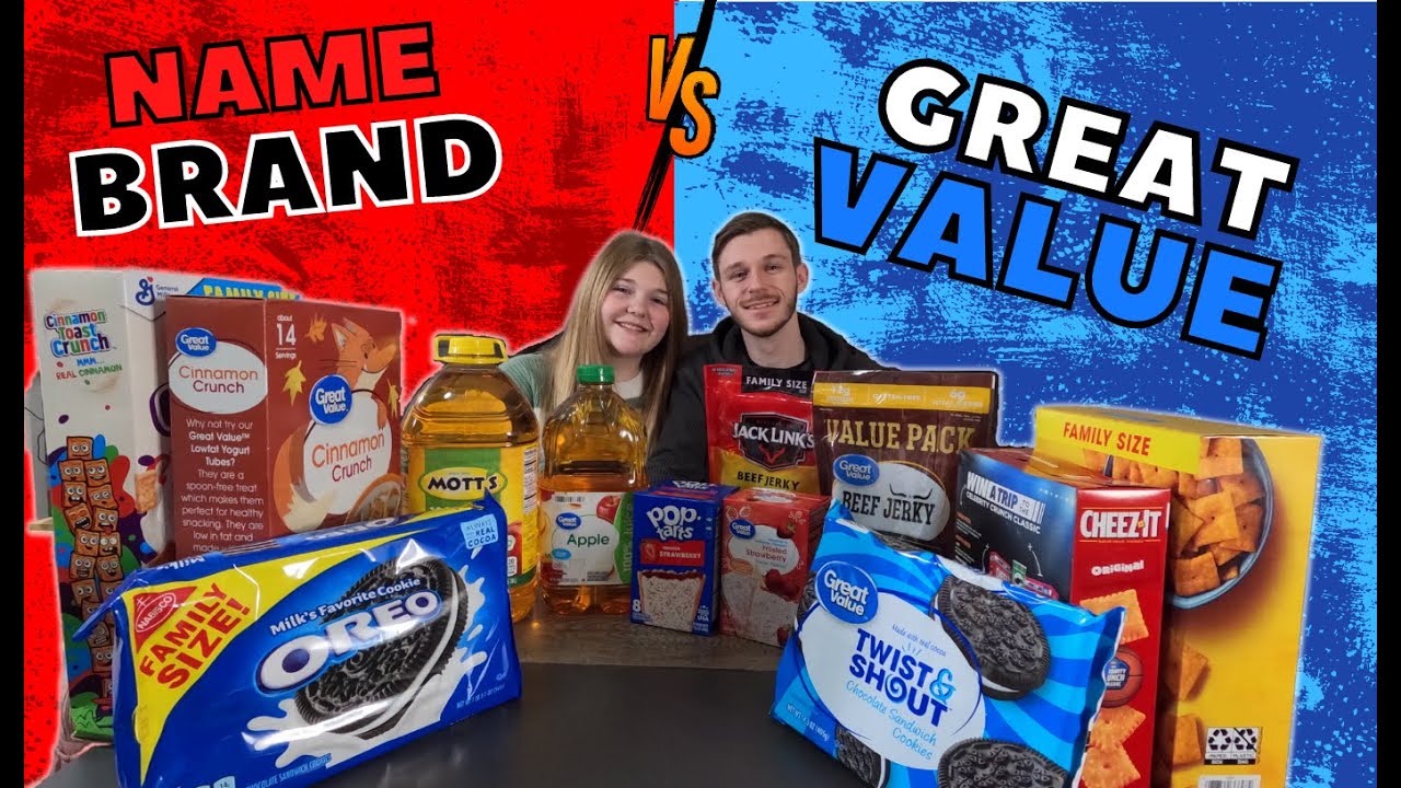 FOOD TASTE TEST: Name Brand VS Great Value - YouTube