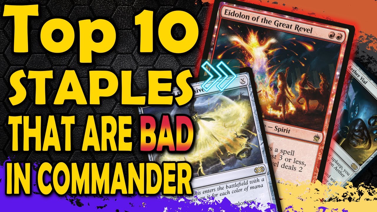 Top 10 Staples that are BAD in Commander - MTG - YouTube