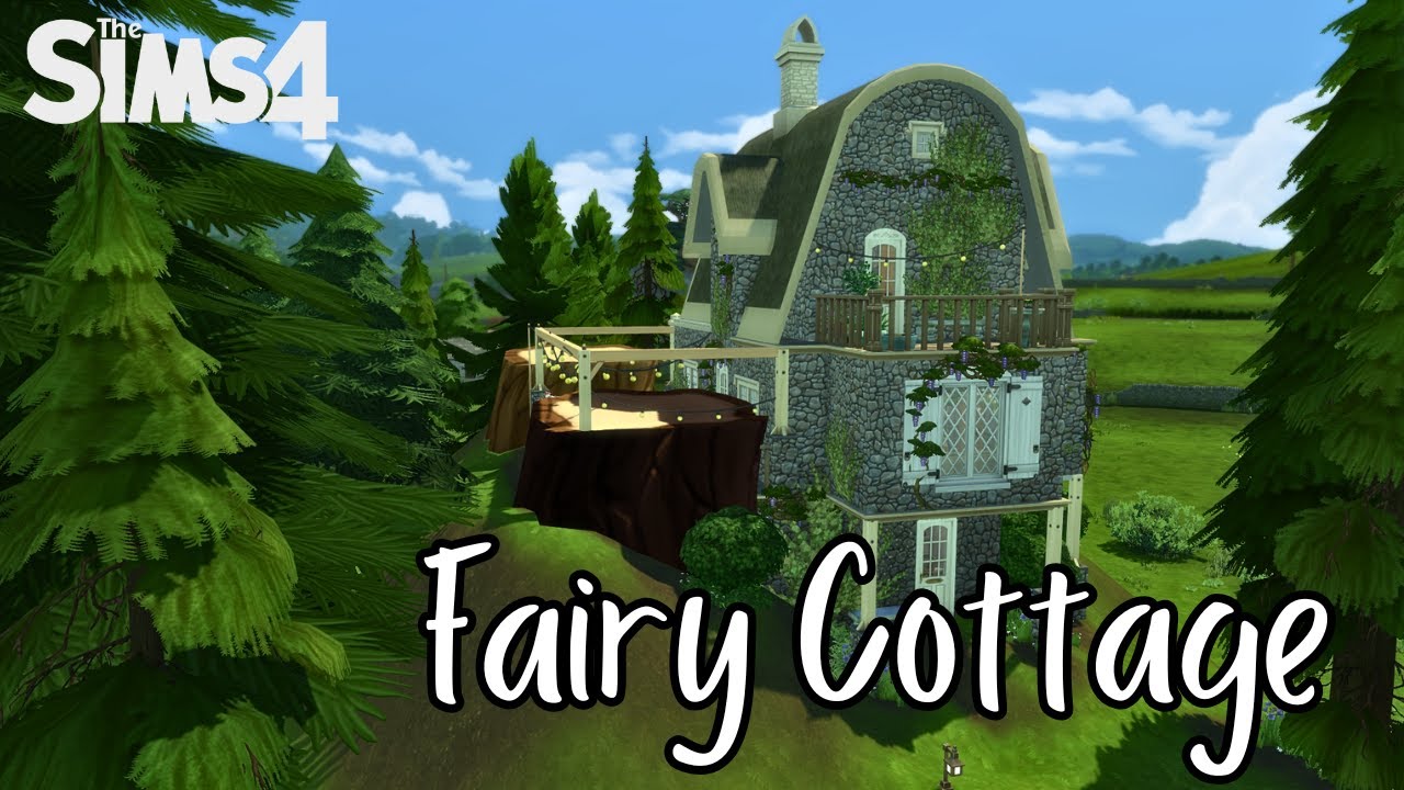 The Sims 4 | Fairycore Cottage 🧚 | No CC Stop Motion Build - YouTube