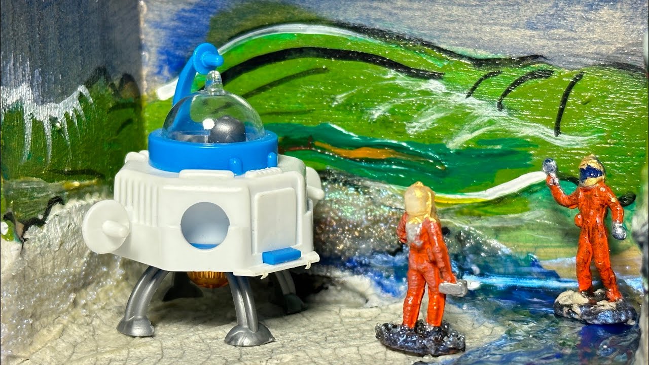 Bruder Toys "Astro Minis" Lunar Lander for a Space Box Artwork - YouTube