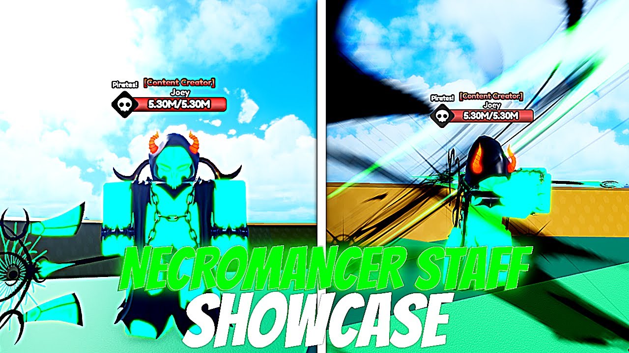 NECROMANCER STAFF LOCATION & SHOWCASE (One Fruit Simulator) - YouTube