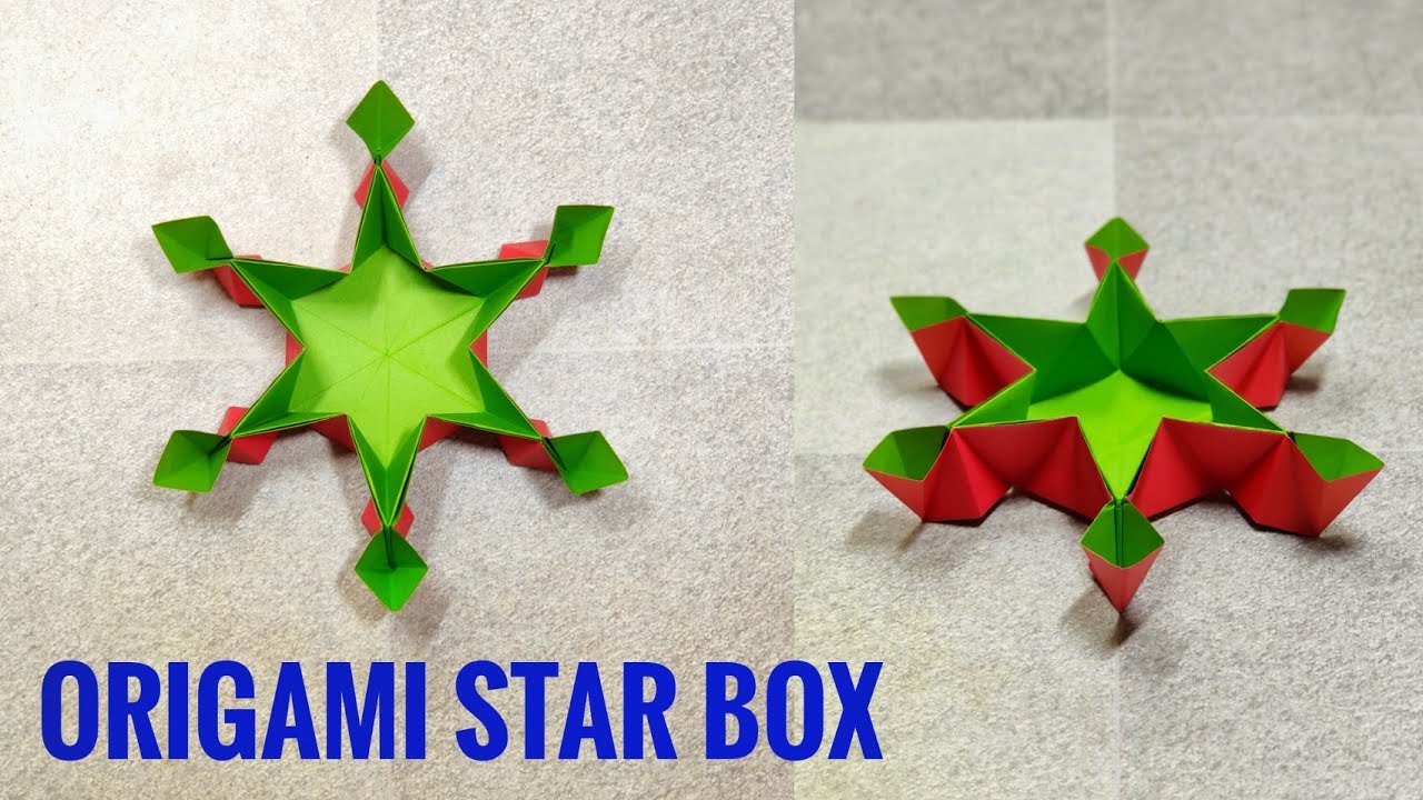 Origami Star box | Origami Star | Origami Box | Origami tutorial ...