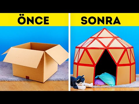 13 KARTON PROJESİ || KOLAY DÖNÜŞÜM TÜYOLARI VE PLASTİK GERİ DÖNÜŞTÜRME FİKİRLERİ