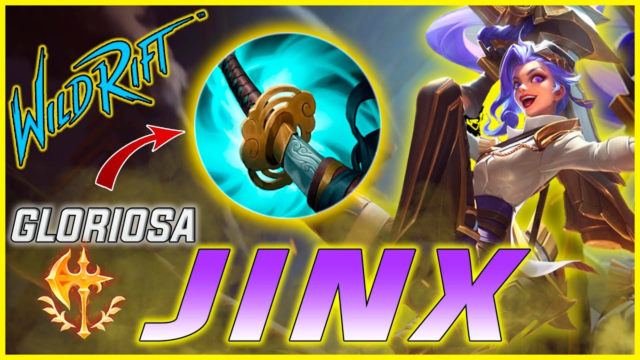 *NUEVA SKIN* JINX GLORIOSA en WILD RIFT - TRIPLE KILLS INSANE - YouTube