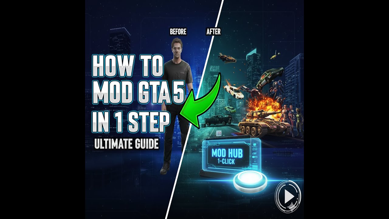 HOW TO MOD GTA 5 IN 1 STEP - YouTube