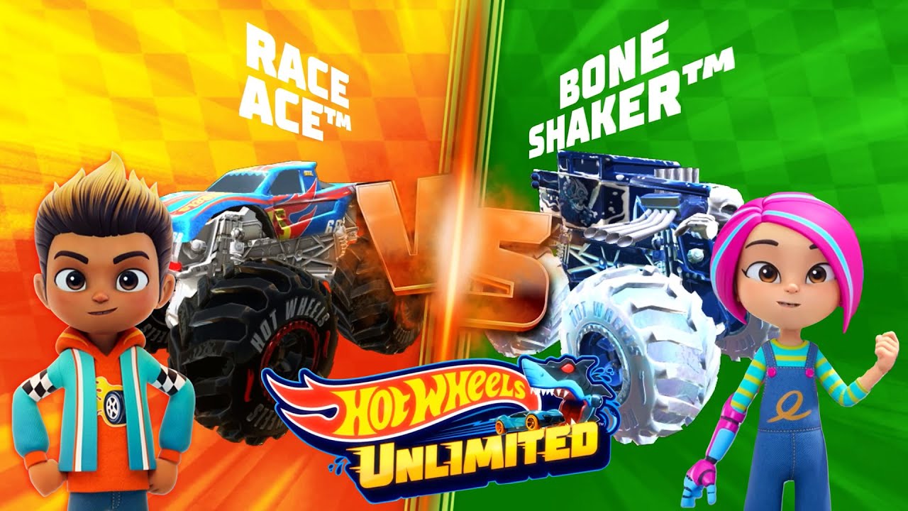 Hot Wheels Unlimited 2: Let’s Race Blizzard Basher, Race Ace, Twin Mill ...