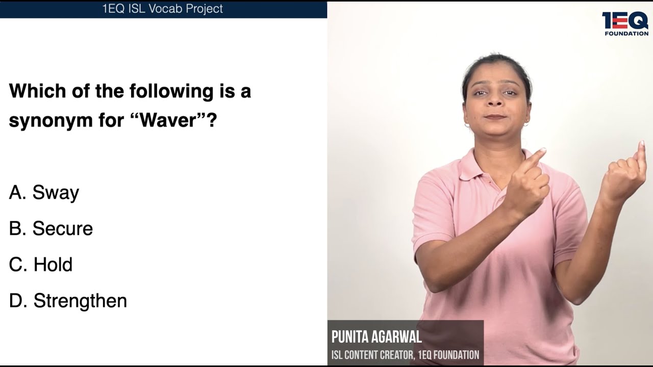 Waver | 1EQ ISL Vocab - YouTube