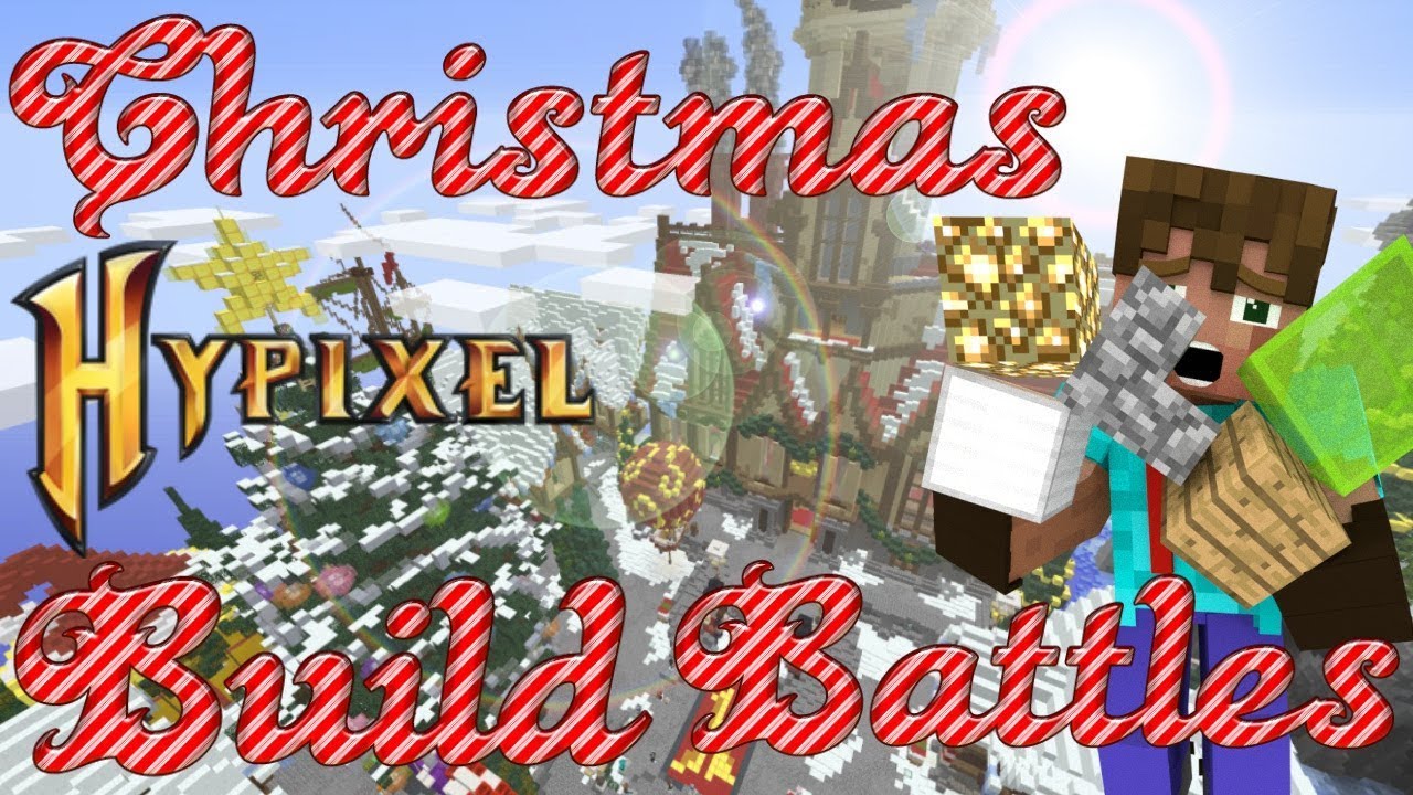 Minecraft Build Battle at Christmas | Hypixel Build battle | Minecraft ...