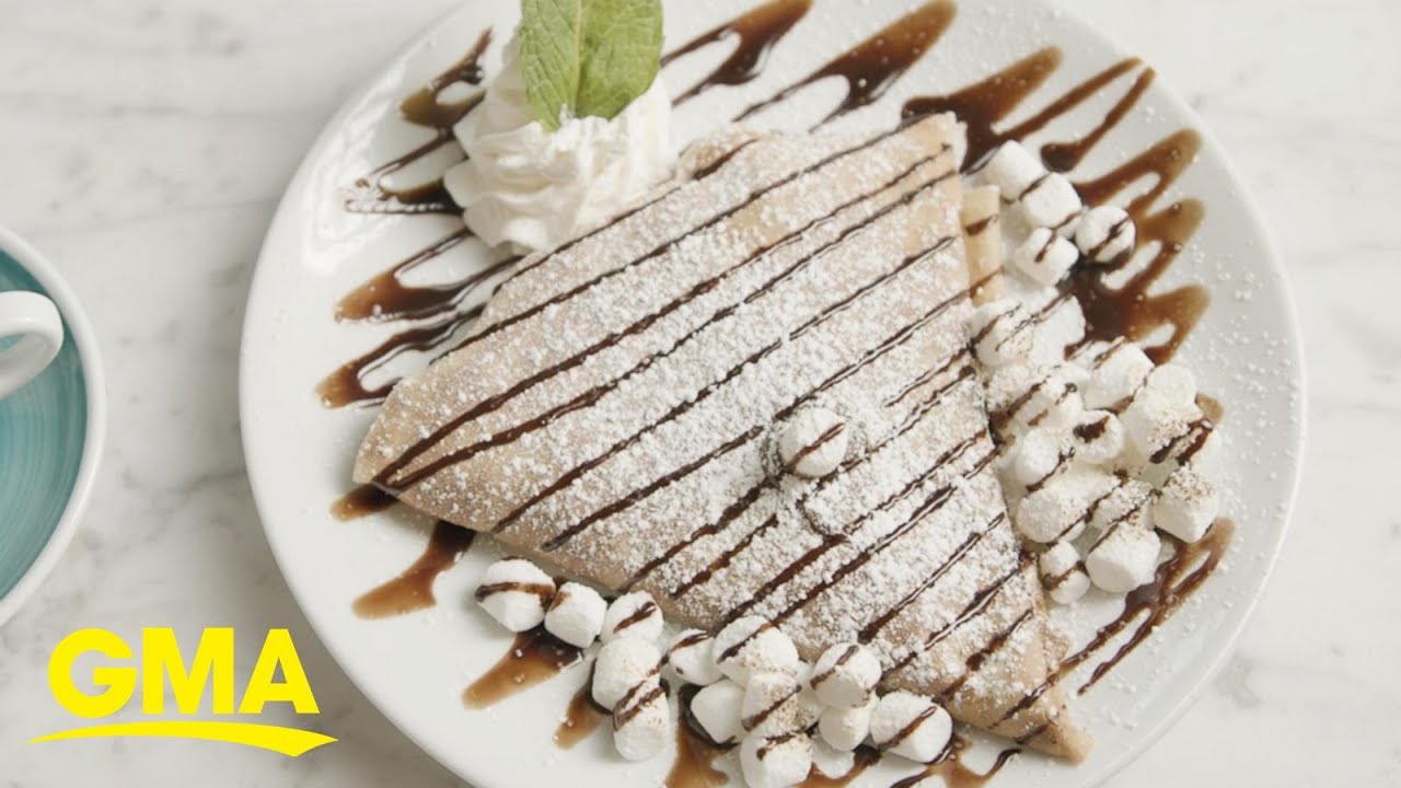 How to make a Nutella s’mores crêpe l GMA - YouTube
