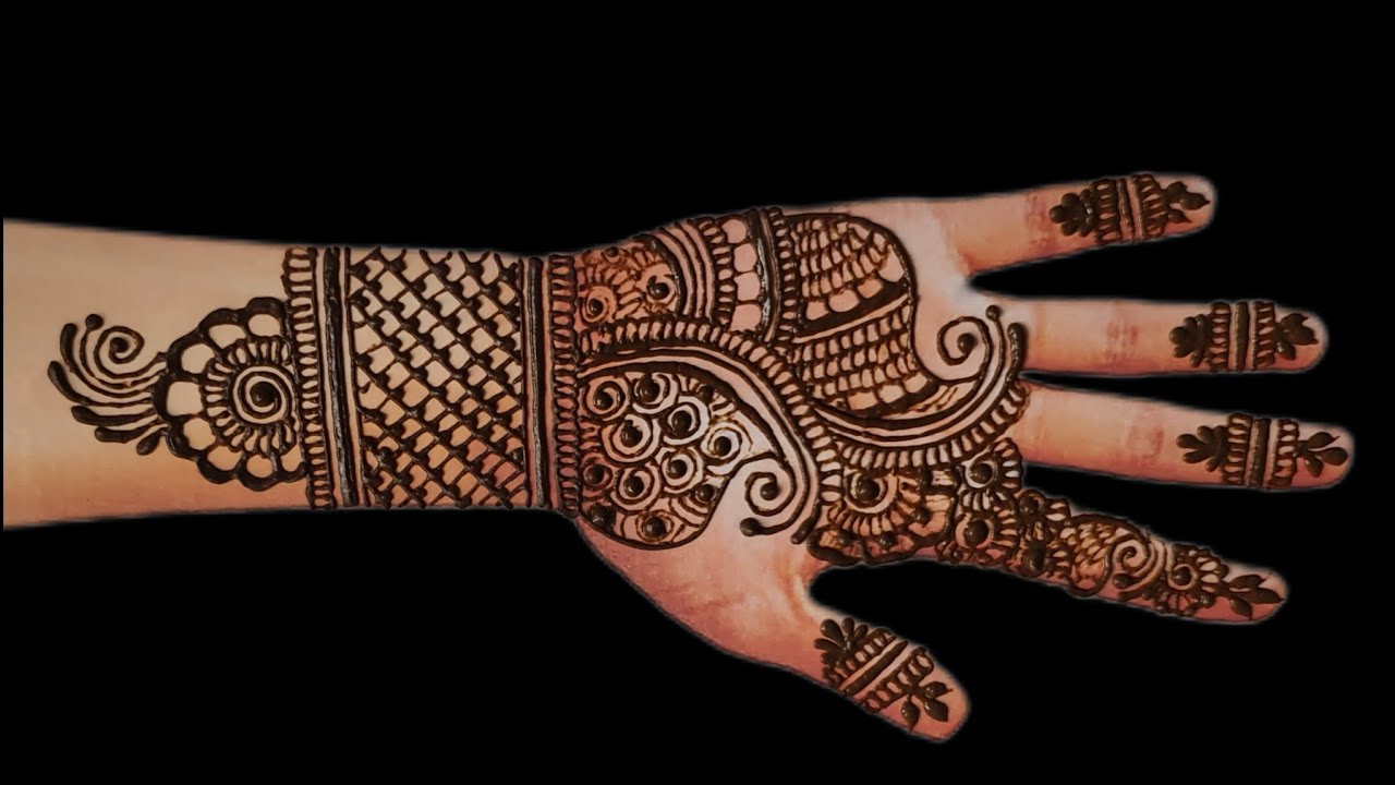Beautiful Floral Mehandi Design || Front HandMehandi Design 2024 ...