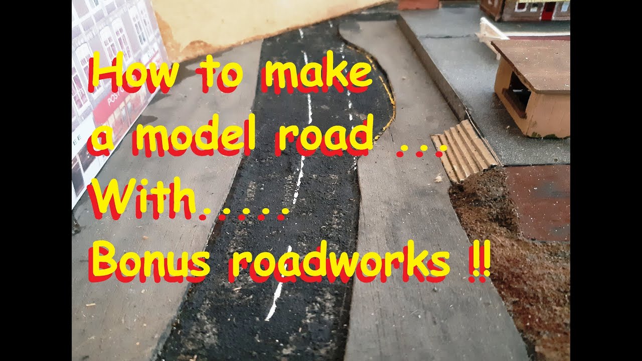 How to scratch build a model road - YouTube