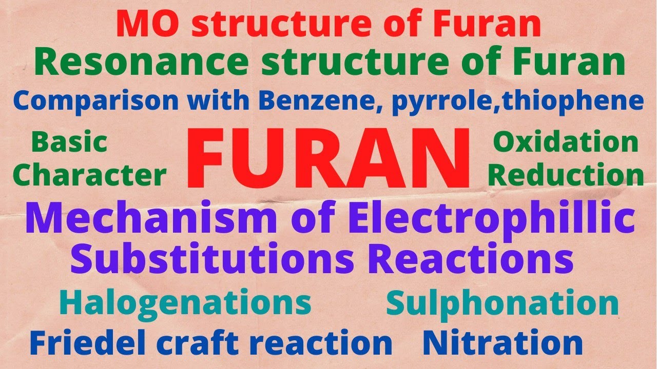 Lecture 04 : Furan√√ introduction, resonance, comparison and important ...