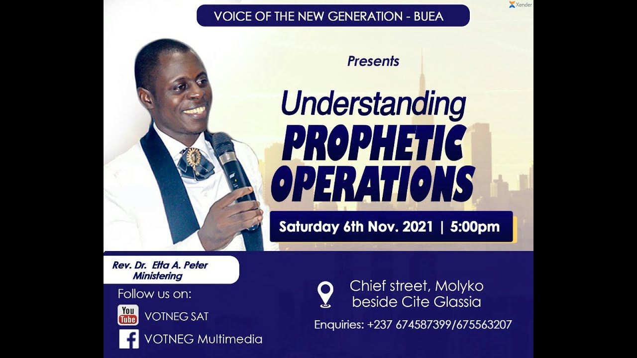 # UNDERSTANDING PROPHETIC OPERATIONS# - YouTube