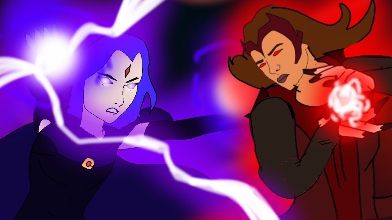 SCARLET WITCH VS RAVEN / Part 1 Animation - YouTube