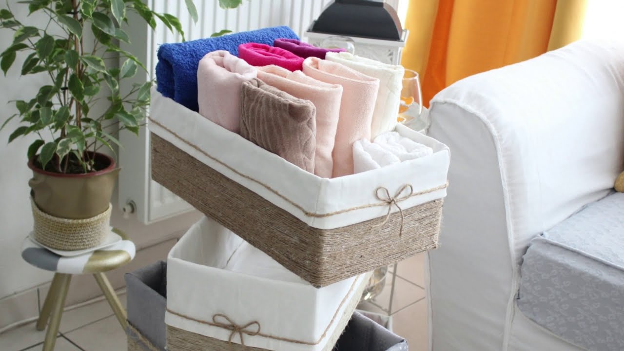 boite de rangement DIY - YouTube