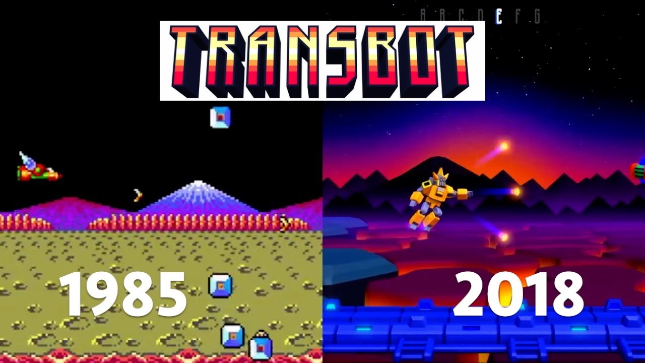 TransBot - 1985 & TransBot - remake 2018 (music & gameplay) - YouTube