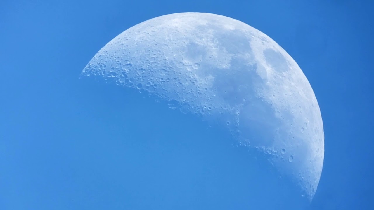 The Moon on Blue Sky - YouTube