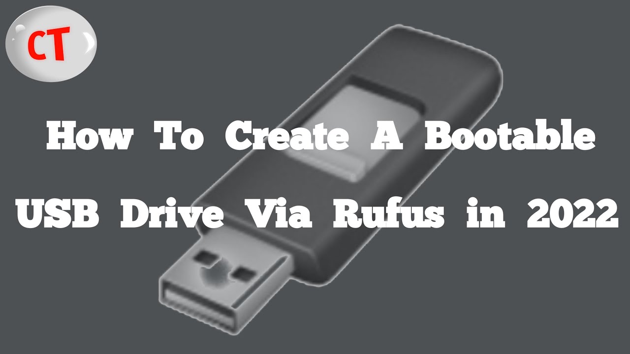 How to create a bootable windows usb drive via rufus in 2022 - YouTube